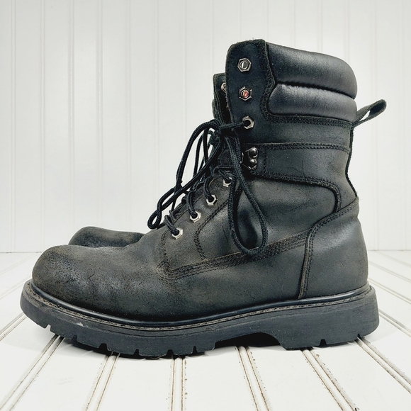 Workload | Shoes | Workload Black Leather Lace Up Work Boots K5 | Poshmark